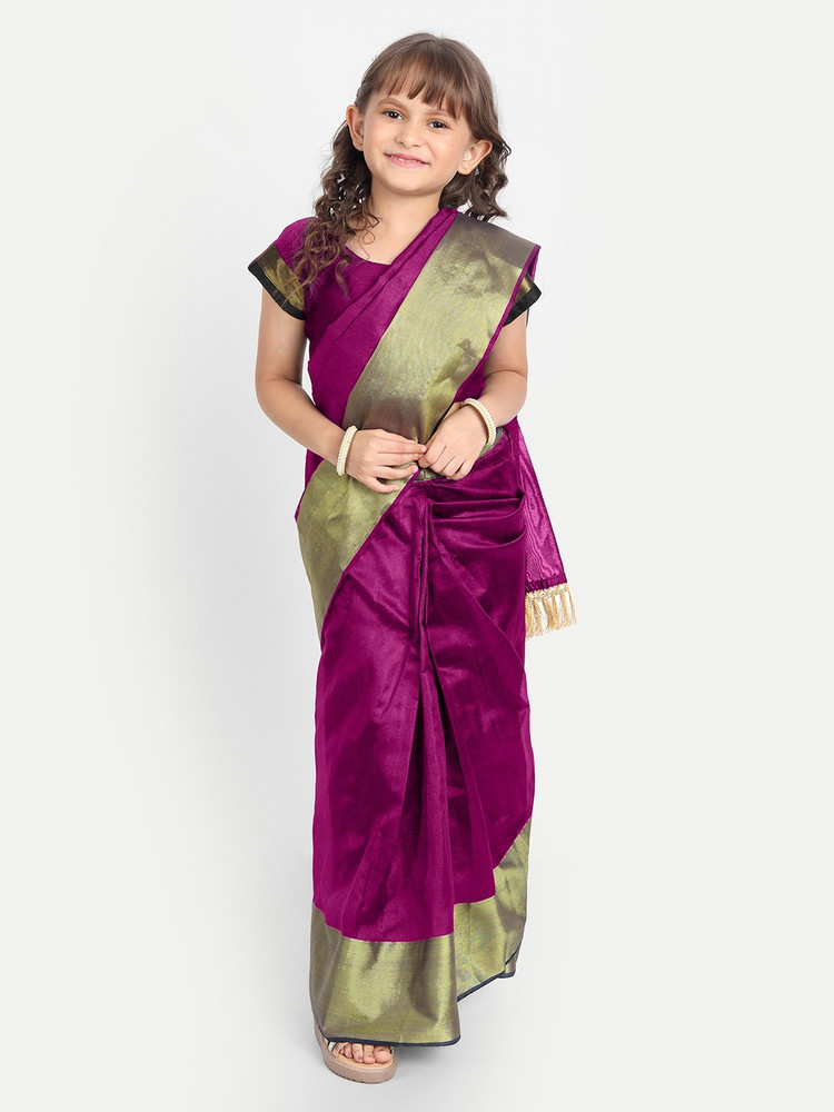 Dark Magenta Color Saree
