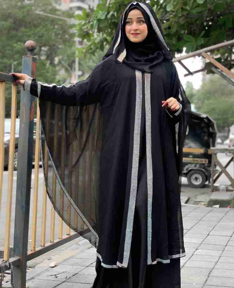 Simple Burqa Designs In Diamond