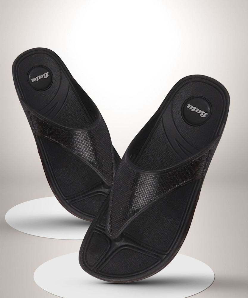 Buy BATA Women's Slip On Casual Slippers (Black, Numeric_3) At ...