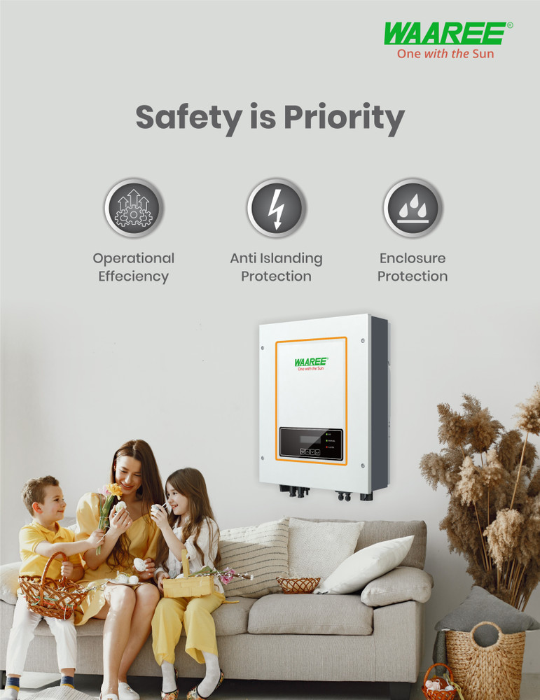 WAAREE 5kW Single Phase Solar On Grid Inverter, 52% OFF