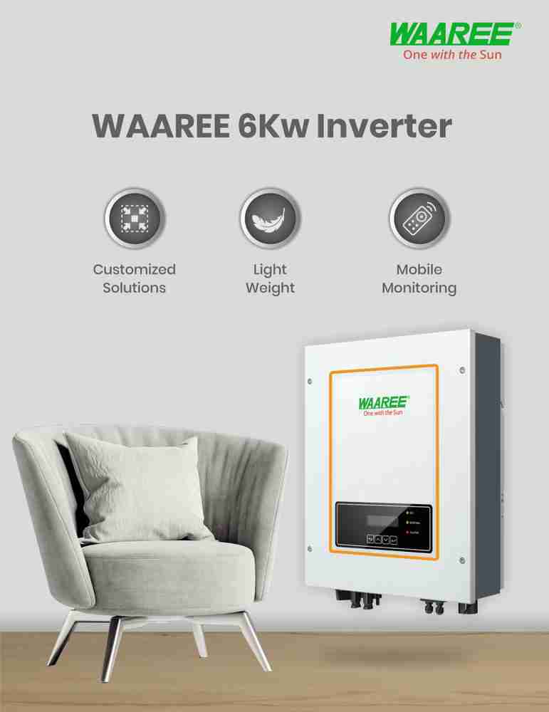 WAAREE 5kW Single Phase Solar On Grid Inverter, 52% OFF