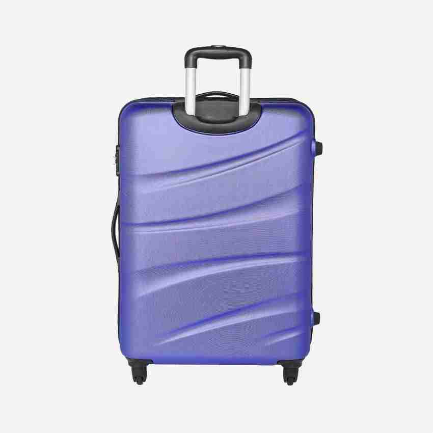 Flo Secure Hard Luggage With Anti-Theft Zipper And Detailed