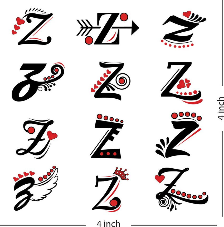 Letter Z Tattoo Designs