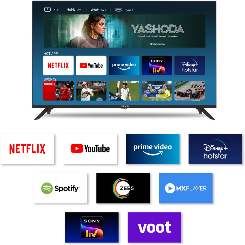 Buy Vise HD Ready Smart LED TV LED 32 Inch(80 Cm) VS32HSA4C, 41% OFF