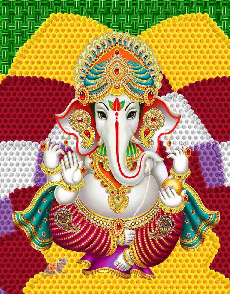 Ganesh Rangoli Designs For Competition