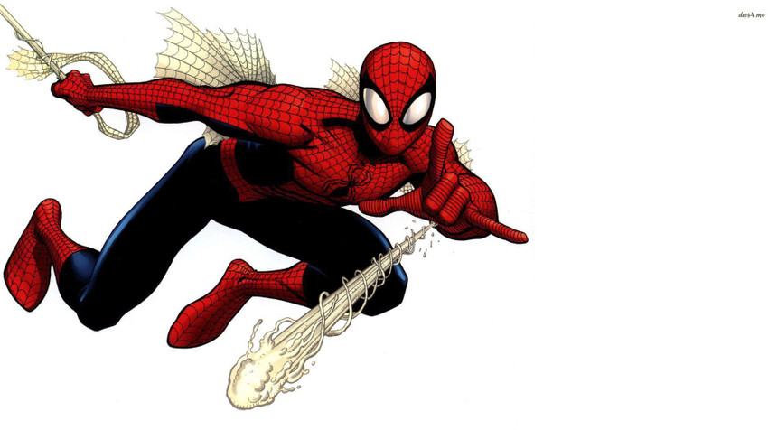 Spiderman Shooting Web Comic