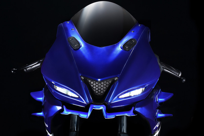 Saiga Parts Razor Wild Headlight Mask For Yamaha R15 V3 Gloss Black ...