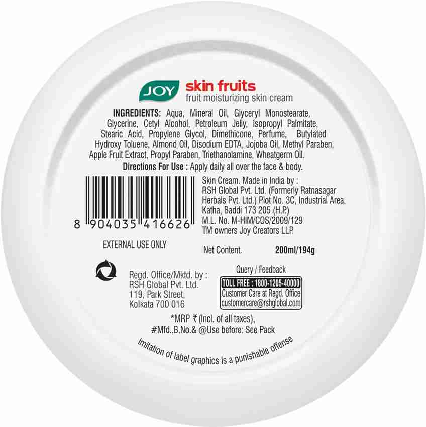 Joy Skin Fruits Fruit Moisturizing Skin Cream, 500ml | atelier-yuwa.ciao.jp