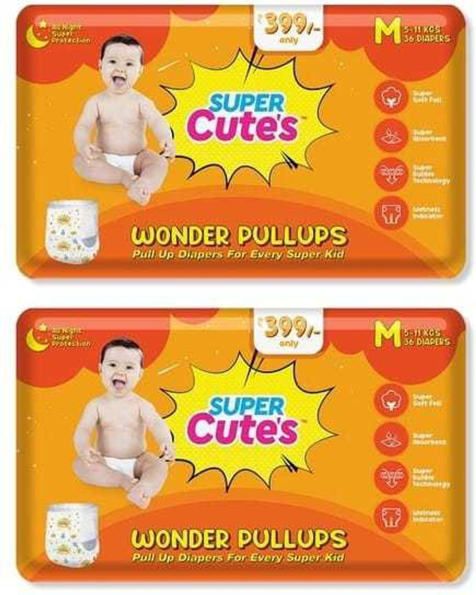 Super Cutes Wonder Pullups Pant Style Premium Diaper For Superior