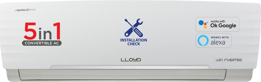 Lloyd 1.5 Ton 5 Star Inverter Split AC (GLS18V5FWCXV) at Lowest Price ...