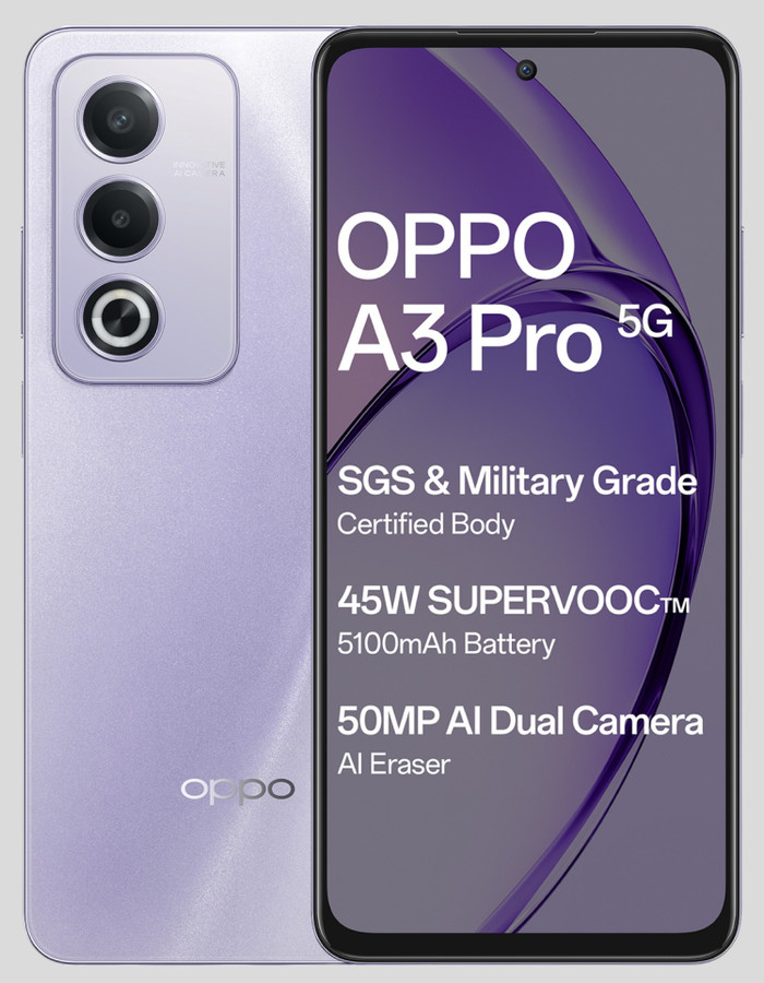 Oppo A3 Pro Phone Price, Specs, Comparison and Reviews (30th October 2025) | Gadgets 360