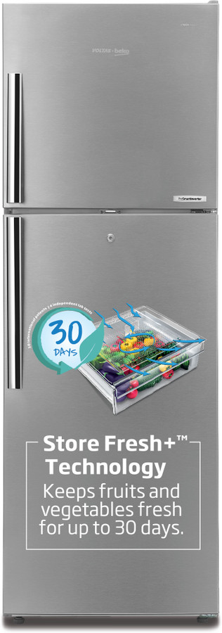 Voltas Beko 360 L Frost Free Double Door 3 Star Refrigerator (RFF383IF ...