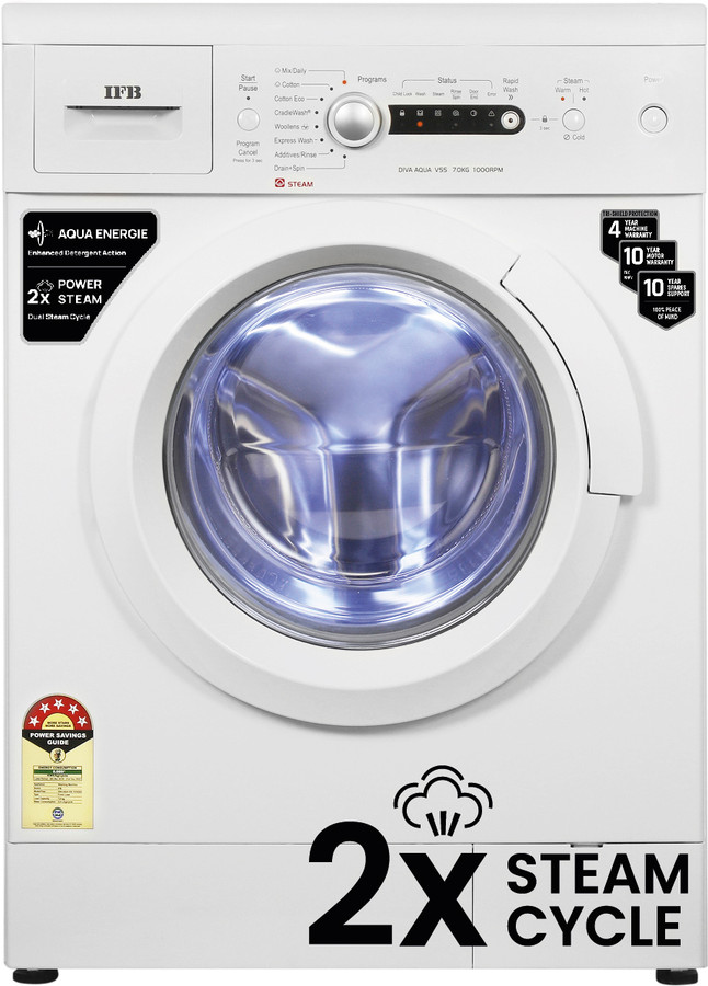 IFB 7 kg Fully Automatic Front Load Washing Machine (Diva Aqua VSS 7010 ...