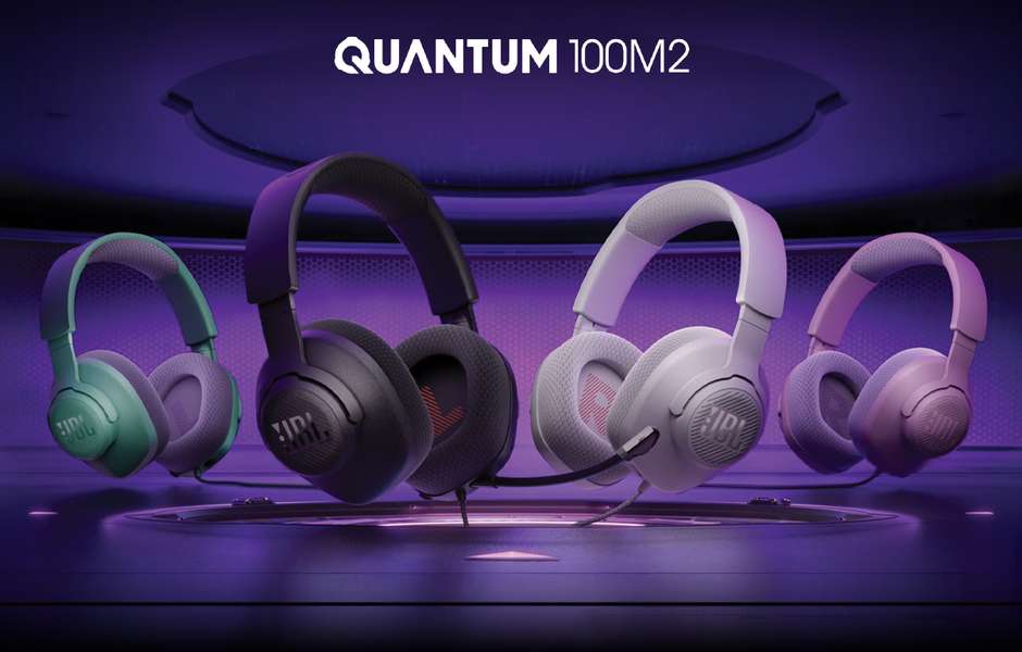 JBL Quantum 100M2 Gaming Wired Headphone with Detachable Mic, 3.5mm ...