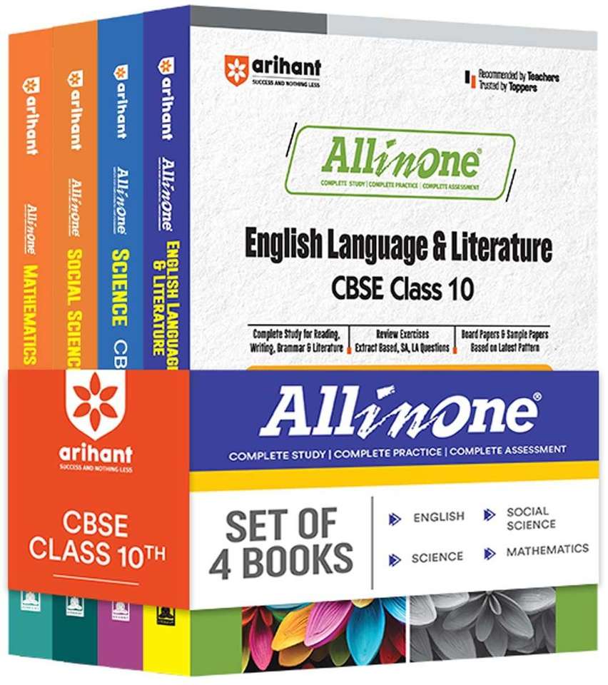 All In One Class 10th Science, Mathematics, Social Science, English for ...