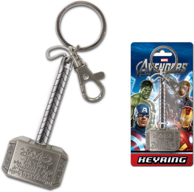 Buy Marvel Official Thor Hammer Pewter Locking Key Chain on Flipkart ...