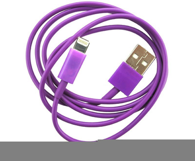 Buy Happy Funk Lightning Cable USB Cable Purple on Flipkart ...