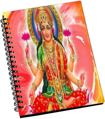 74% OFF on AMY Beautiful Goddess Mata Laxmi A5 Notebook Spiral Bound on ...
