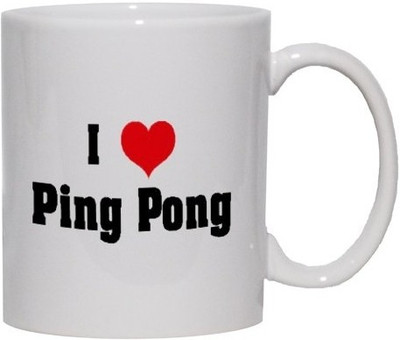 40% OFF on Teeskart I Love Ping Pong Porcelain Mug 300 ml on Flipkart ...
