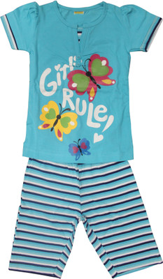 9% OFF on Mankoose Tom & Jerry Girl's Printed Top & Capri Set on ...