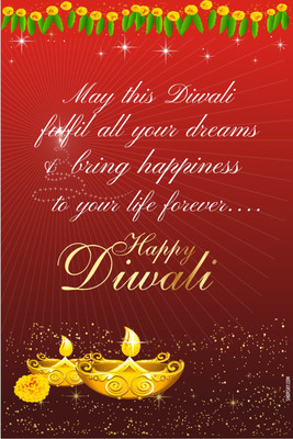 16% OFF on Poster - A Card Which Spreads The Light Of Happiness Paper ...