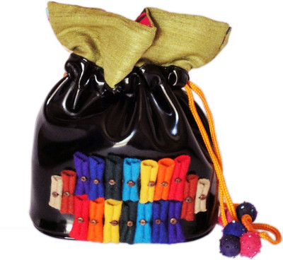 20% OFF on Brahma Design Felt Rolls Potli Black on Flipkart ...