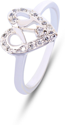 65% OFF on Zevrr Hallmarked Silver Swarovski Crystal Ring on Flipkart ...