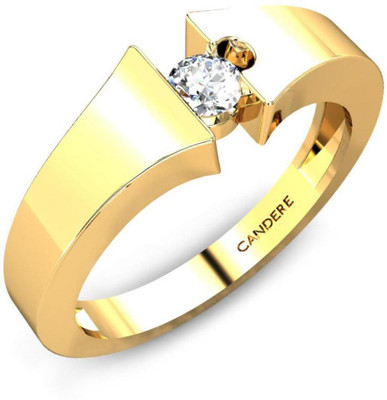 30% OFF on Candere Ayush Yellow Gold Diamond 14 K Ring on Flipkart ...