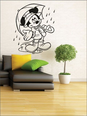 80% OFF on Wall1ders Micky In The Rain PVC Vinyl Sticker Sticker Pack ...