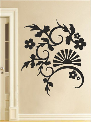 87% OFF on Wall1ders Flower Pattern 1 PVC Vinyl Sticker Sticker Pack of ...