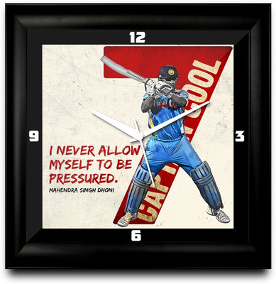 73% OFF on ShopMantra Mahendra Singh Dhoni Quote Square Analog Wall ...