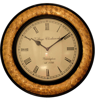 32% OFF on Kuch Khas Brass Polish Analog Wall Clock Multicolor on ...