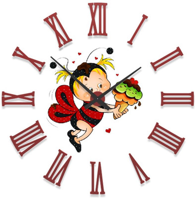 23% OFF on Ellicon B36 Honey Bee Cartoon Analog Wall Clock White on ...