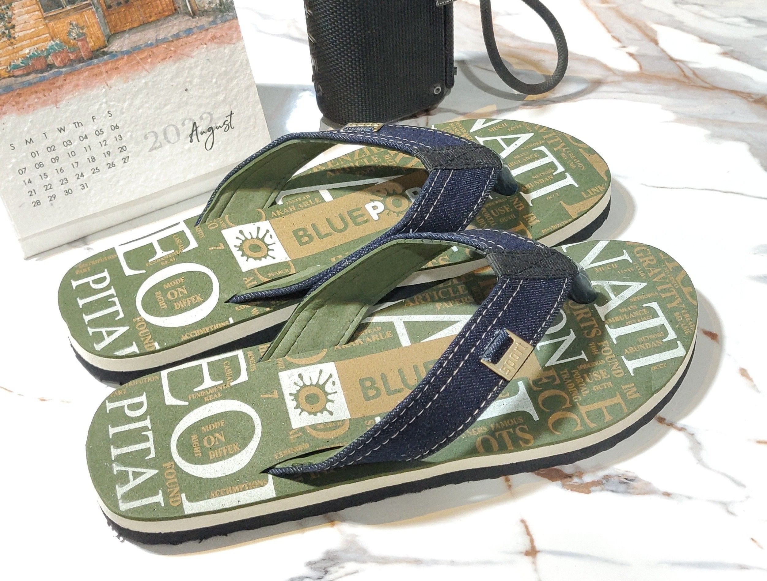 Blue Pop Slippers (Navy 7) | Ali2BD - Smart shopping with BDT